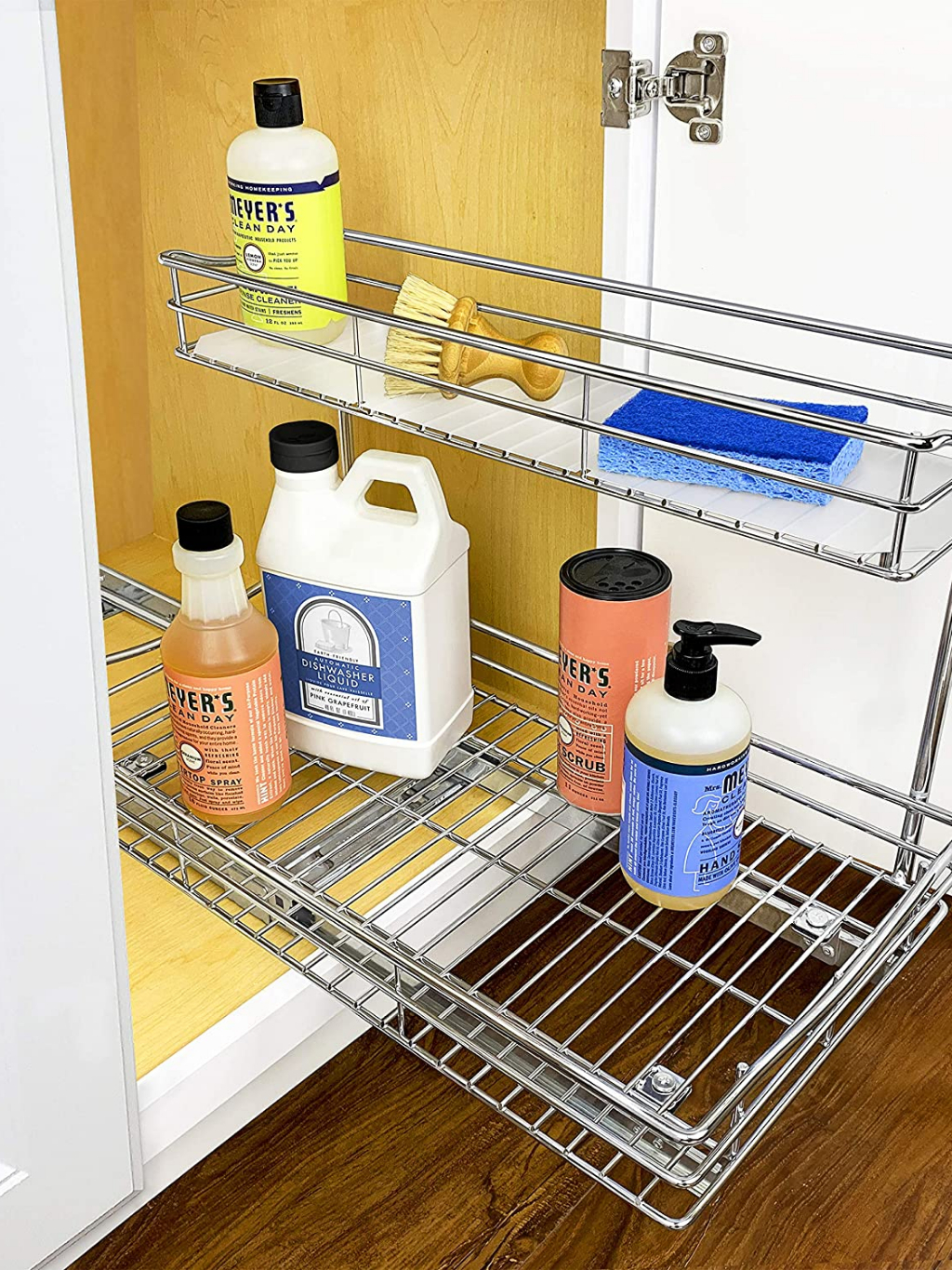 Under the sink Pull out basket / condiments rack / Under sink organizer ...