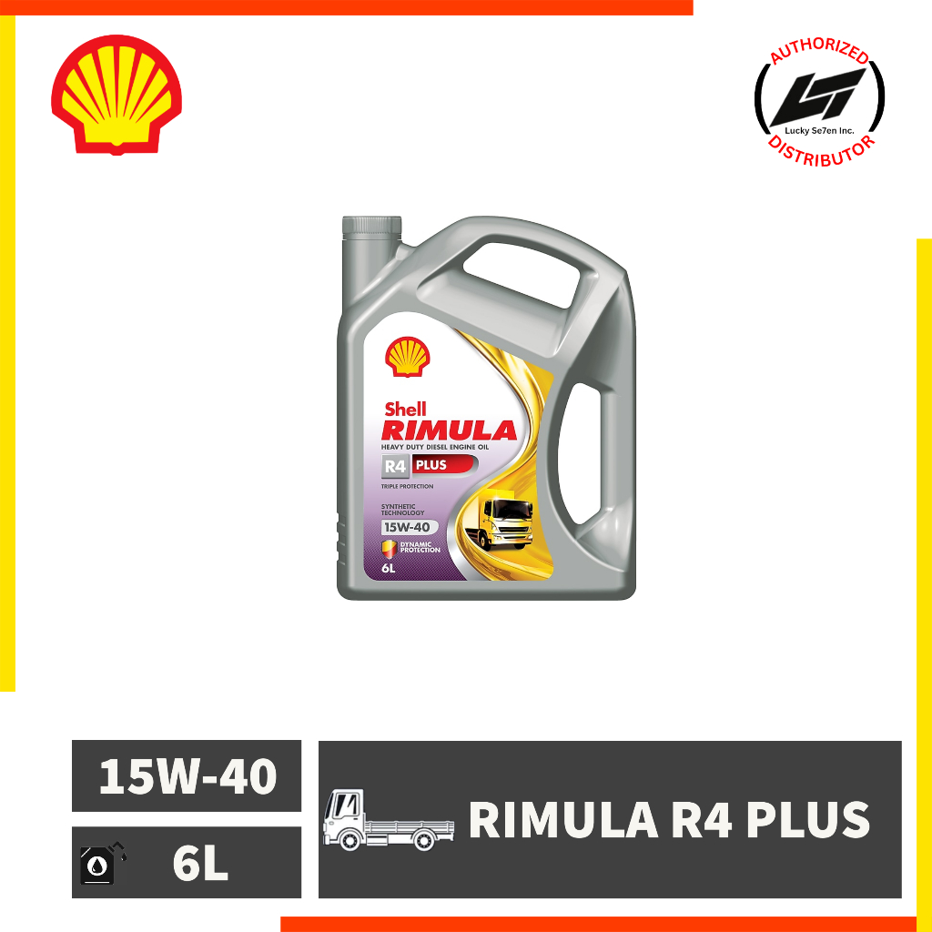 Shell Rimula R4 Plus 15W-40 6L | Shopee Philippines