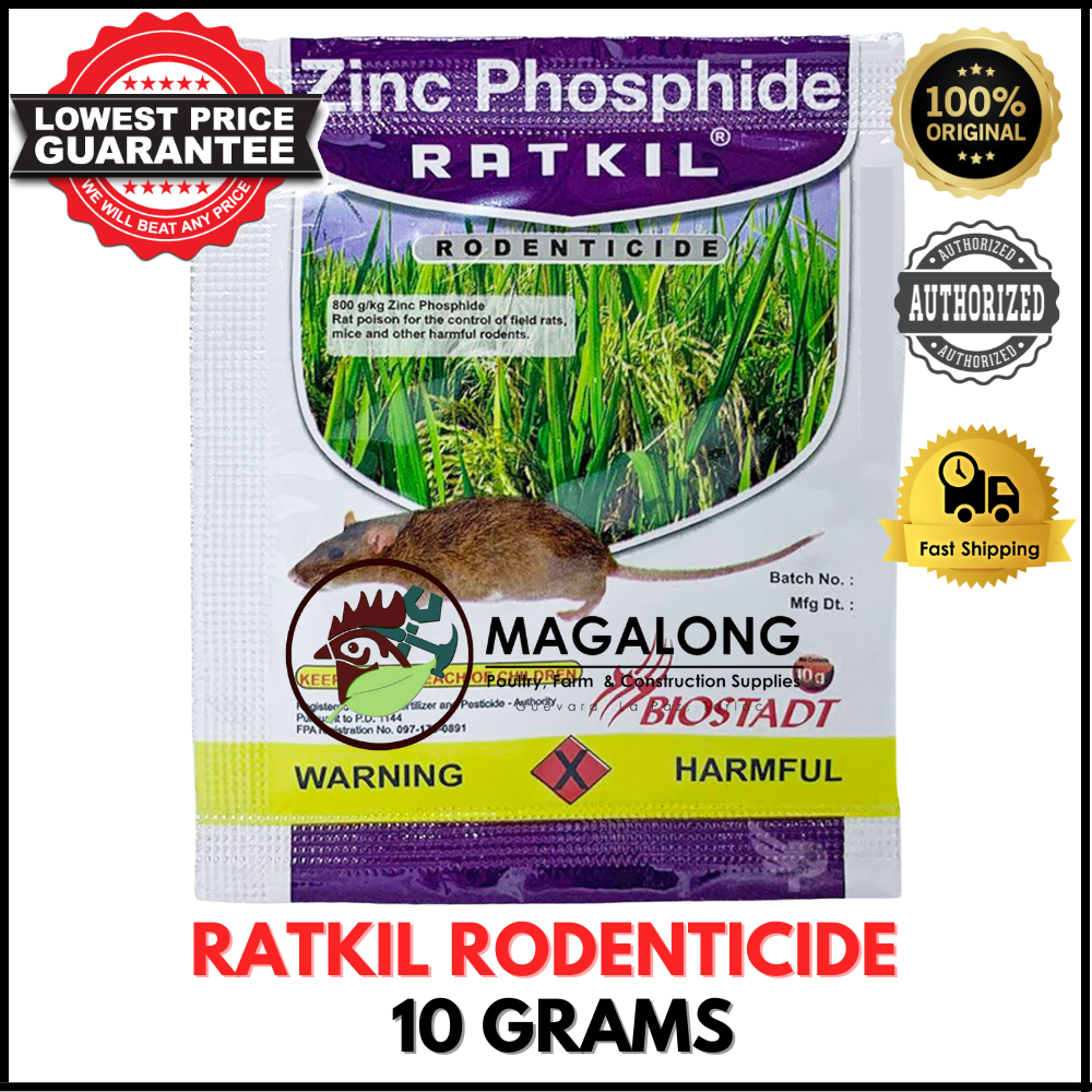 RATKIL (ZINC PHOSPHIDE) - RAT POISON / RAT KILLER / LASON SA DAGA 10 ...