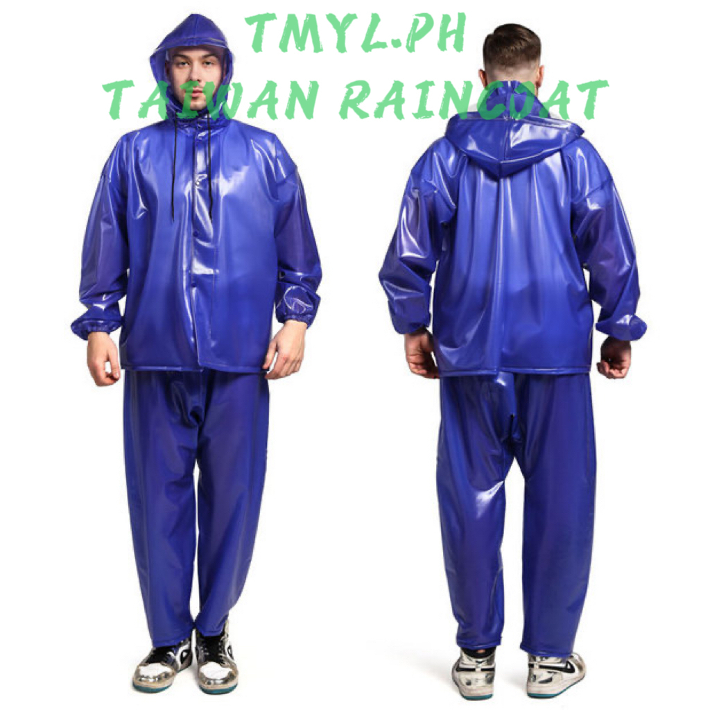 Taiwan High Quality 3in1 Rubberize Blue Raincoat Thickened Raincoat ...