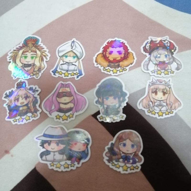 Fate Grand Order Rider Class Servants Holographic Waterproof Stickers ...