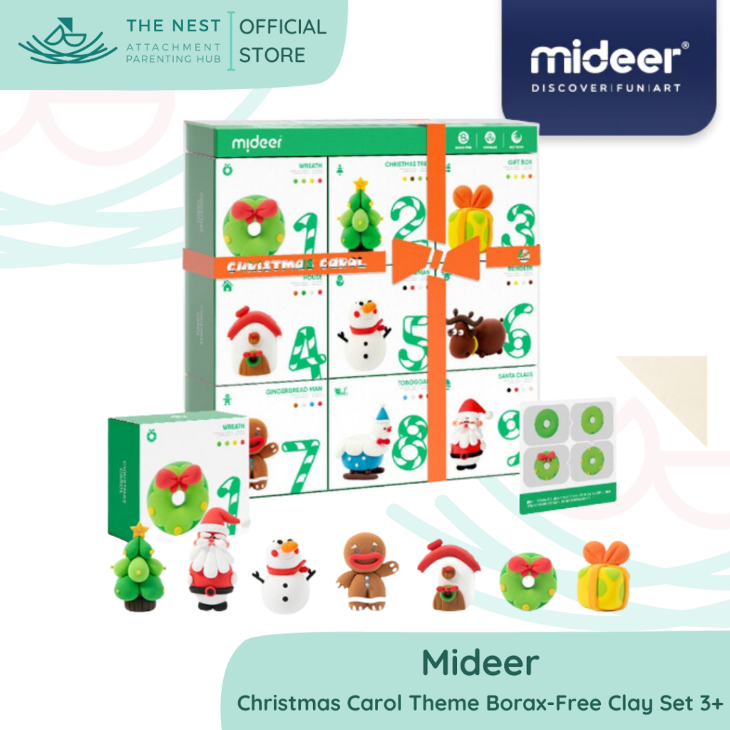 Mideer Christmas Carol Theme Borax-Free Clay Set 3+ | Shopee Philippines