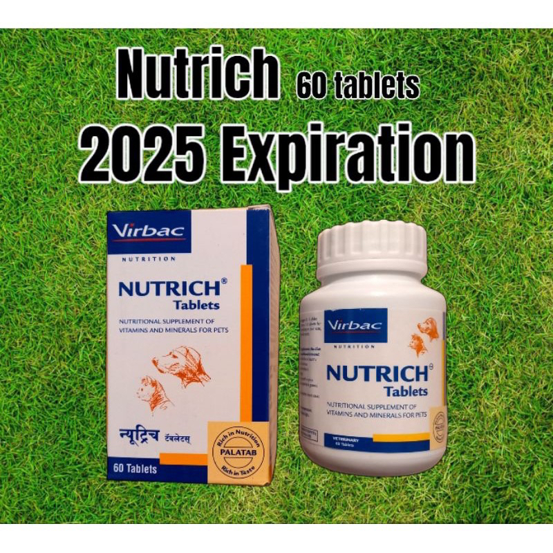 VIRBAC NUTRICH SUPPLEMENTS 60 & 30 TABLETS | Shopee Philippines VIRBAC NUTRICH SUPPLEMENTS 60 & 30 TABLETS | Shopee Philippines