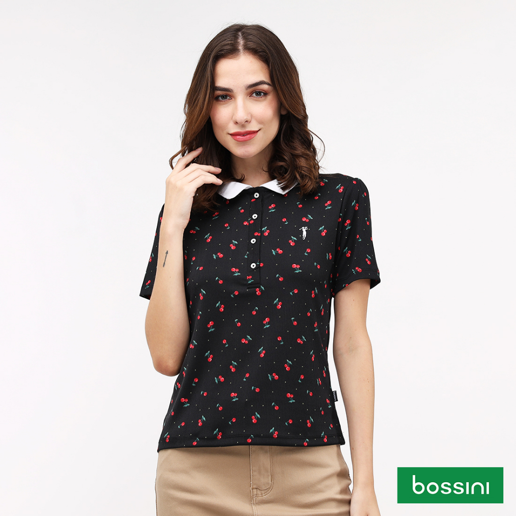 Bossini Ladies Rib Knits Short Sleeve Blouse OST12-0034 | Shopee ...