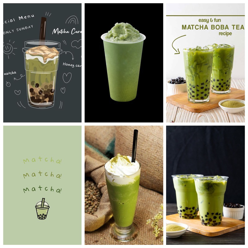Matcha Milktea Design Theme Home Wall Decor A4 SIZE LAMINATED | Shopee ...