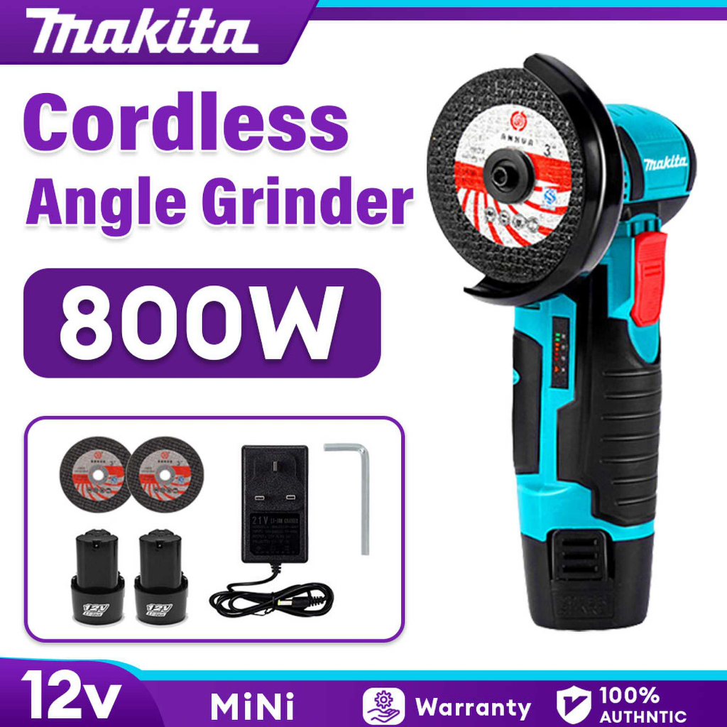 Makita Mini Brushless Angle Grinder with Rechargeable Battery Cordless ...