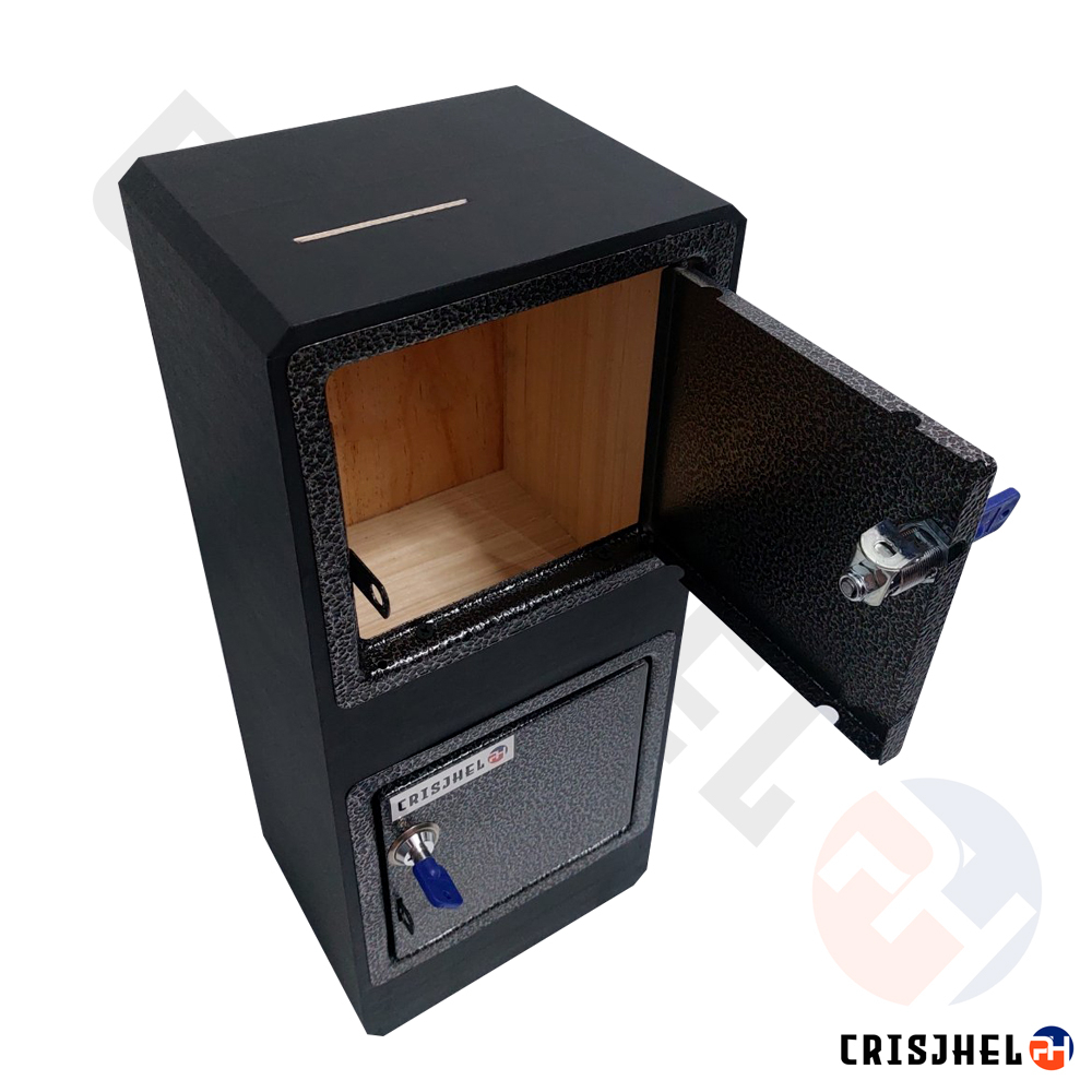 Dual Door Black Alkansya Vault Multi Purpose Box Ipon Box Challenge ...