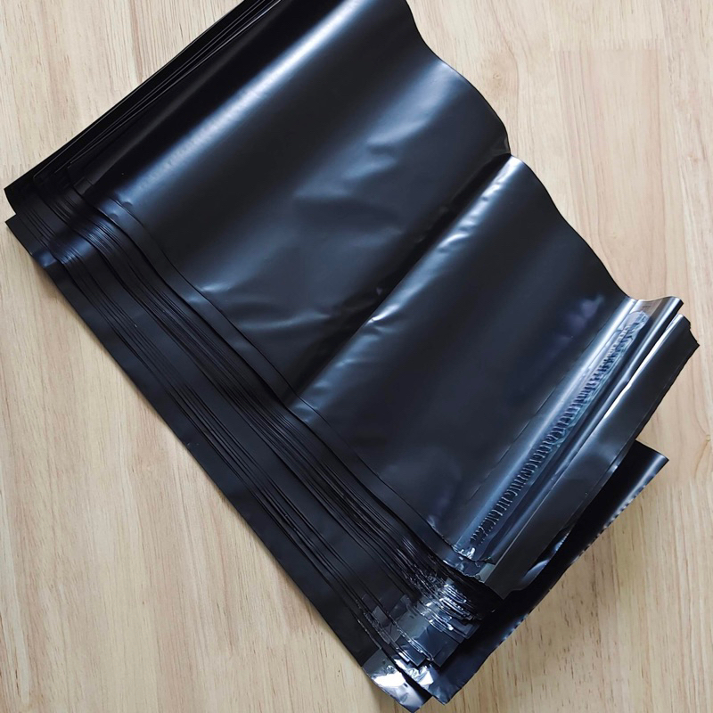 big size 100 pieces small medium large plain black all courer plastic ...