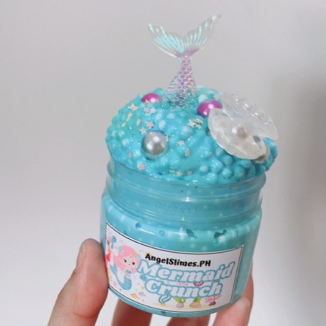 Little Mermaid Crunchy Scented Slime Toy for Kids and Adults Montessori ...