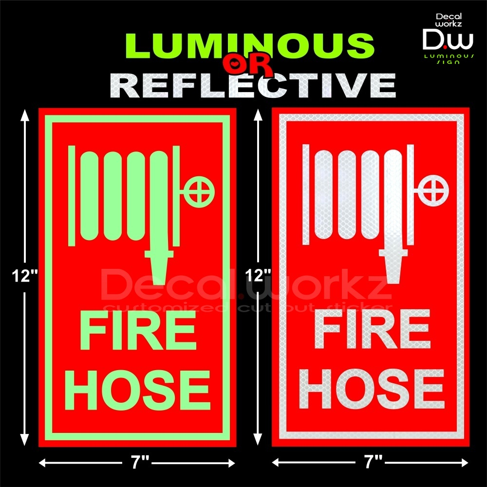 Reflectorize or Luminous FIRE HOSE SIGN in 3mm Sintra Board | Shopee ...