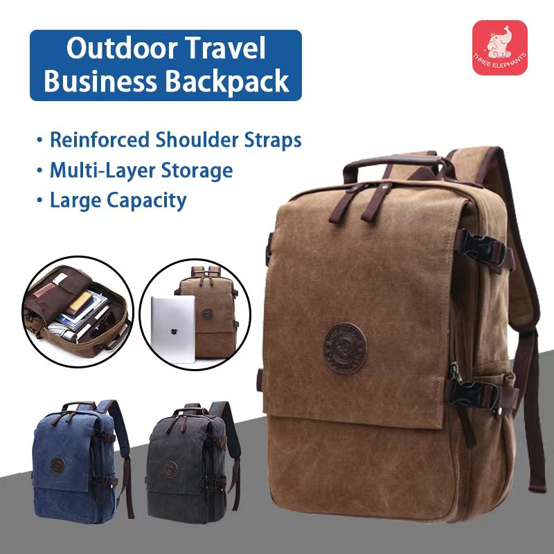 Canvas cover type men's shoulder bag Japan and South Korea retro ...