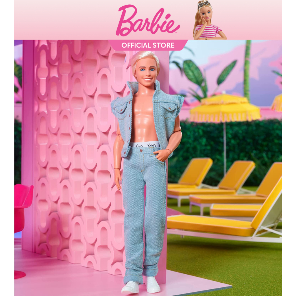 Barbie The Movie Signature Ken Doll Barbie Land First-Look Denim ...