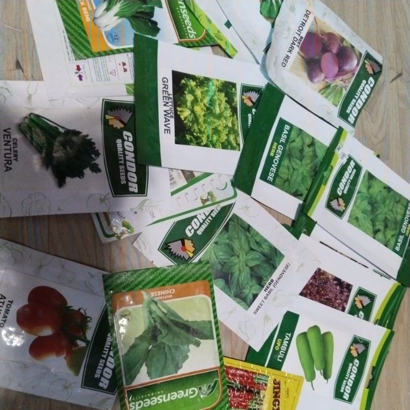 Vegetables seeds repack (sili, talong, kamatis,upo,patola, alugbati ...