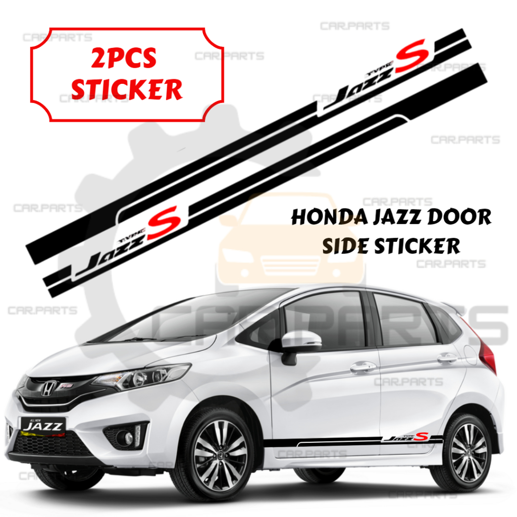 CP 2Pcs HONDA JAZZ Car Body Side Sticker Truck Decal Vinyl Flame ...
