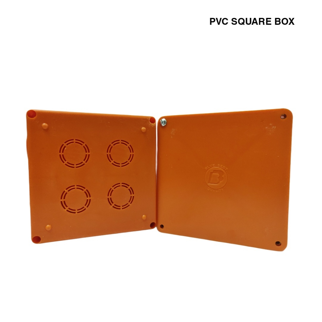 PVC SQUARE BOX WITH COVER AND SCREW | Shopee Philippines