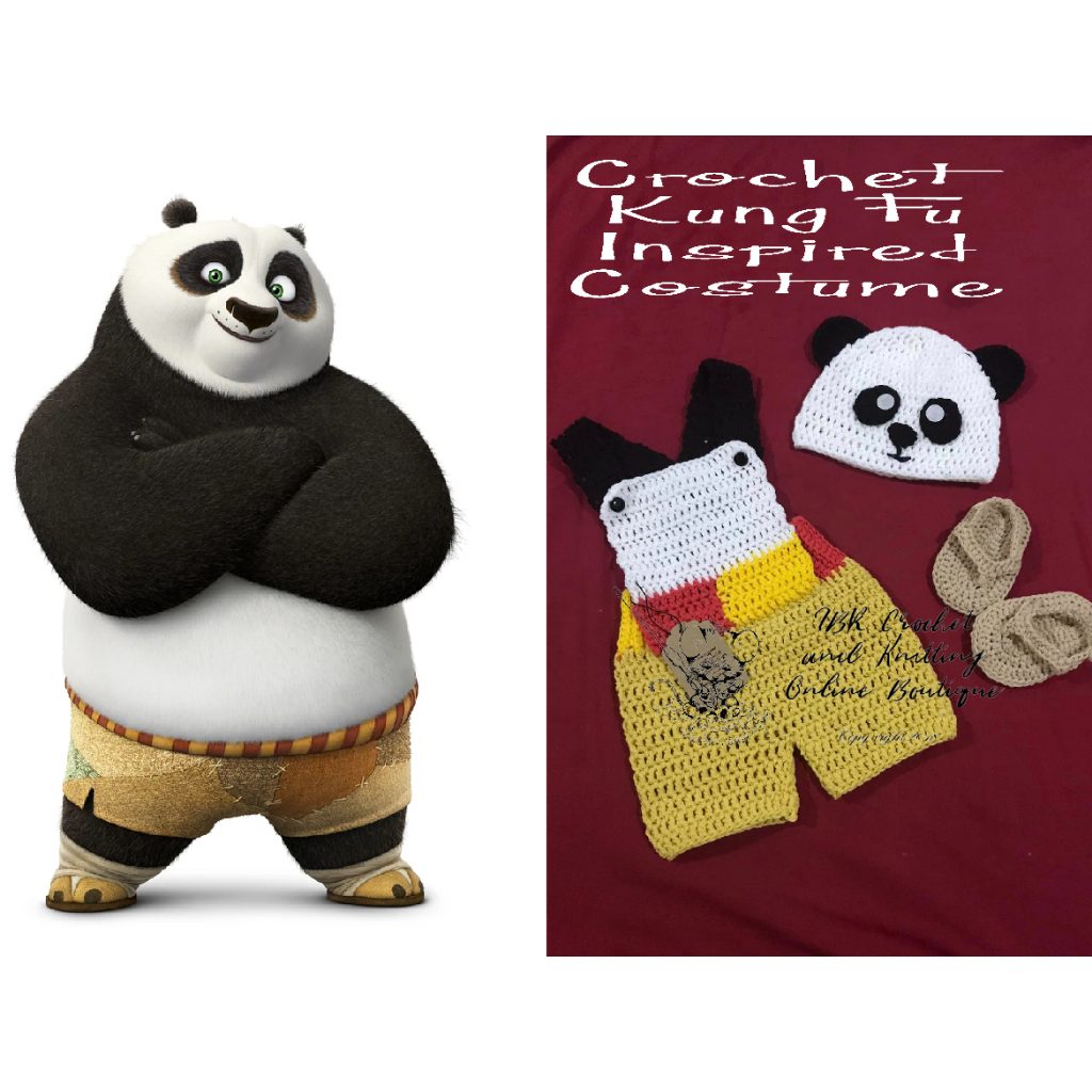 Crochet inspired "Ping Xiao Po" The Dragon Warrior Kung Fu Panda baby ...