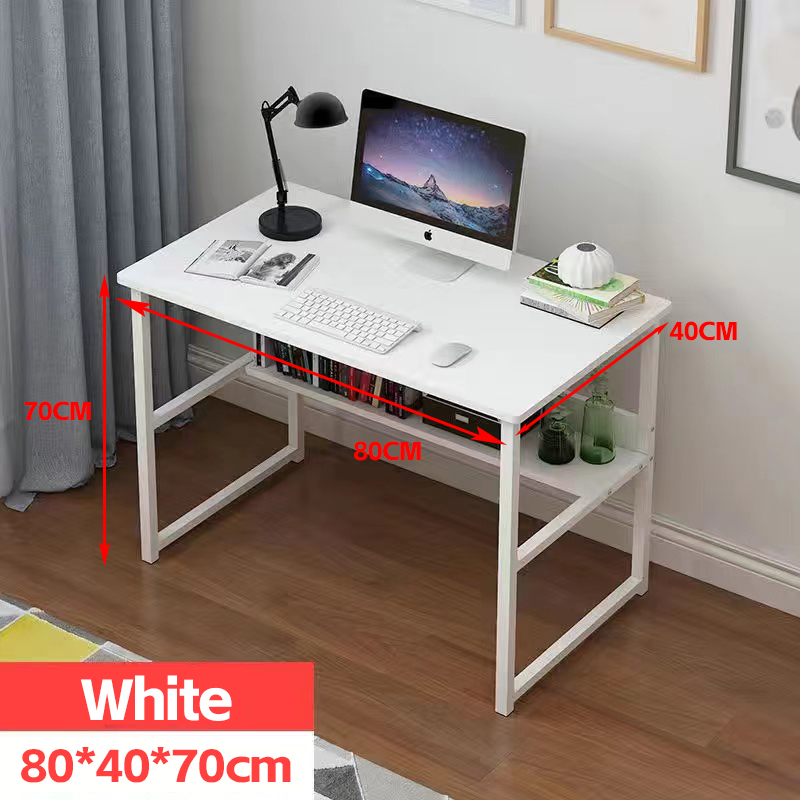 2 Layer Office Study Desk Widen Modern Student Desk PC Table Desktop ...