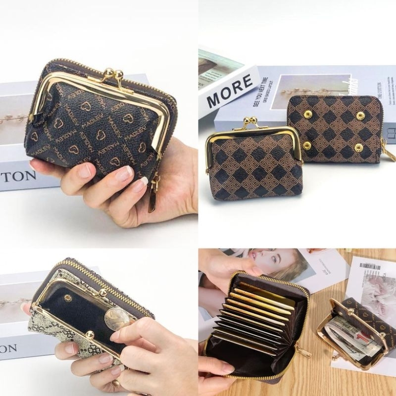 YQY Korean Cute Leather Printed Wallet Ladies Card Coin Holder Purses ...