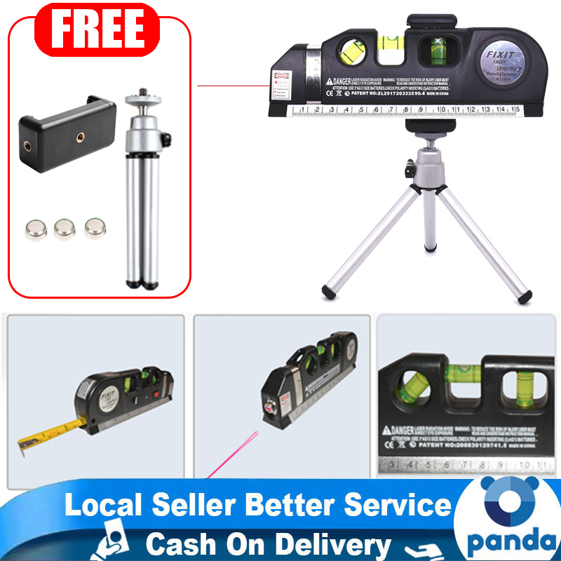 【Free Holder+Battery】TeBoot Laser Level Multifunctional laser measure ...