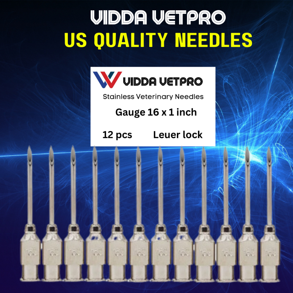 1 Dozen Vidda VetPro Stainless US Quality Needles Stainless Steel ...