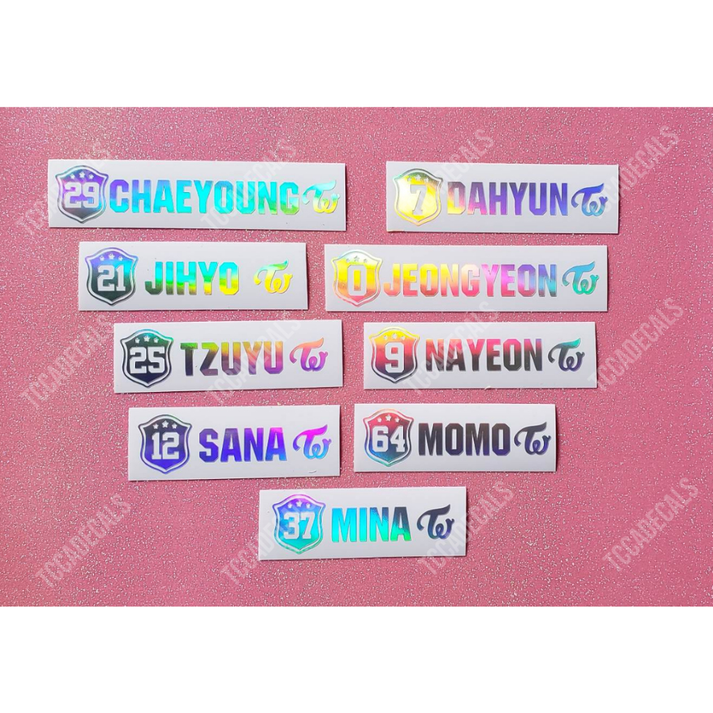 TWICE Name Badge Decal | Shopee Philippines