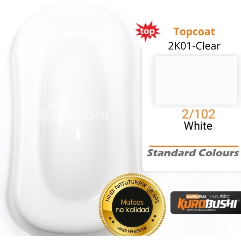 SAMURAI SPRAY PAINT WHITE 02/102 ( STANDARD COLORS)400ML | Shopee ...