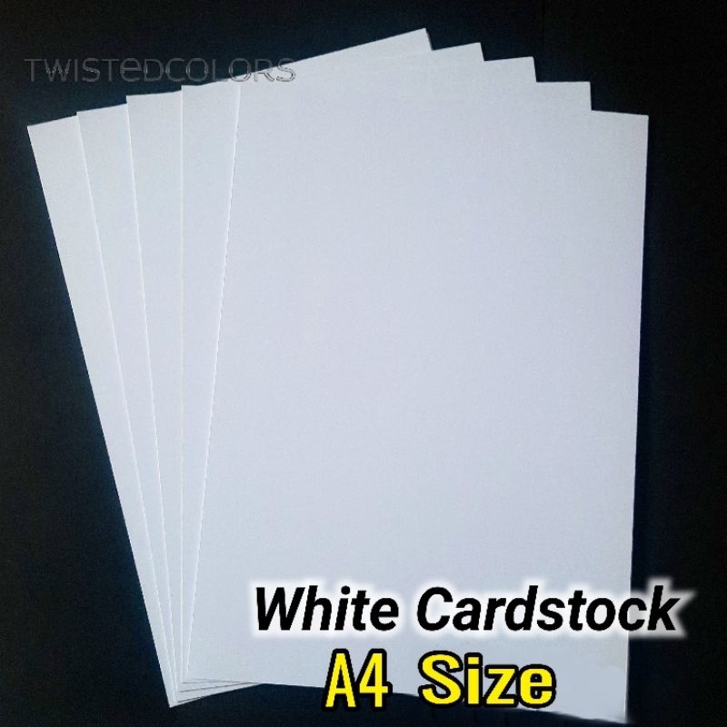 25Pcs White Cardstock 200 Gsm A4 Size Scrapbook White Paper Invitation ...