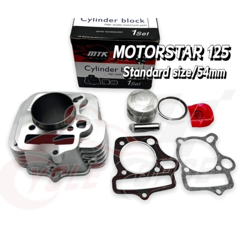 MOTORSTAR 125 CYLINDER BLOCK SIZE 54MM / 124CM | Shopee Philippines