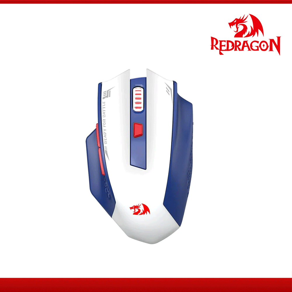 Redragon Woki RGB Wireless Gaming Mouse White-Blue (M994WBR) | Shopee Philippines