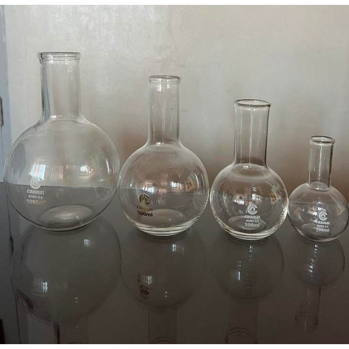Boiling Flask Flat Bottom Cordial Laboratory | Shopee Philippines