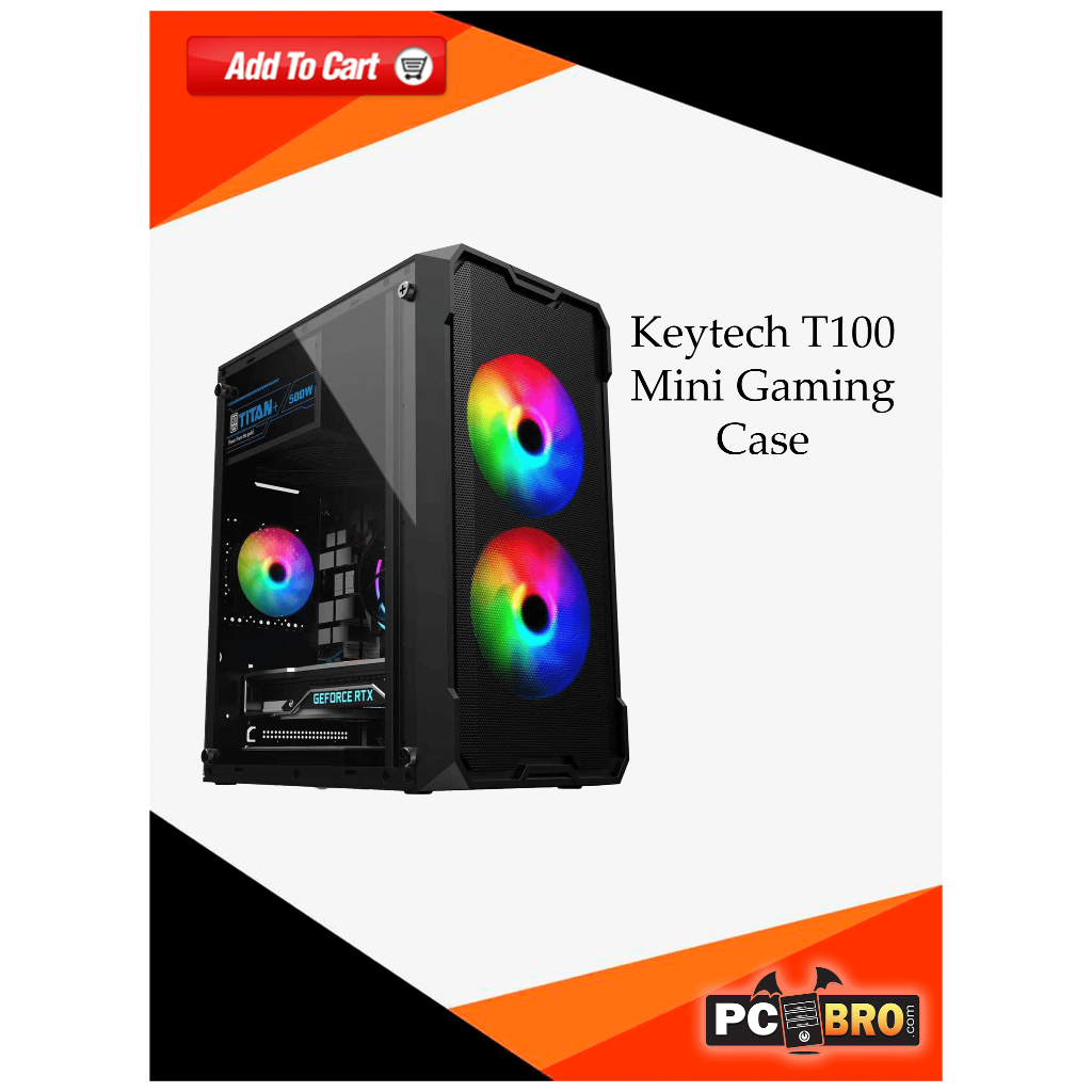 Keytech T100 Mini Gaming Case Matx Mitx | Shopee Philippines