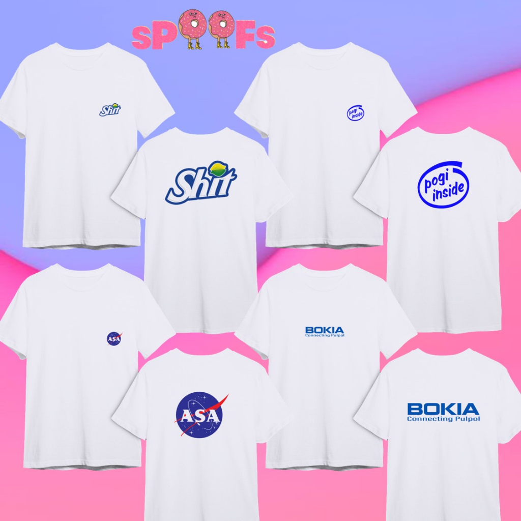 Spoofs Shirt T-Shirt Parody Famous Logo Funny Inspired Graphic ...