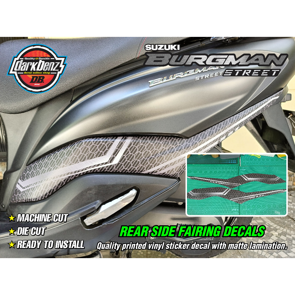 Suzuki Burgman Street & EX New Concept Quality Printed Sticker Decal ...