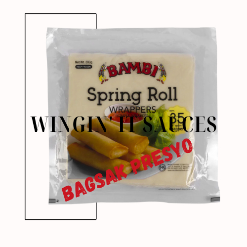 HALAL CERTIFIED! Bambi Spring Roll Wrapper - SMALL 6" x 6" - 200 grams ...