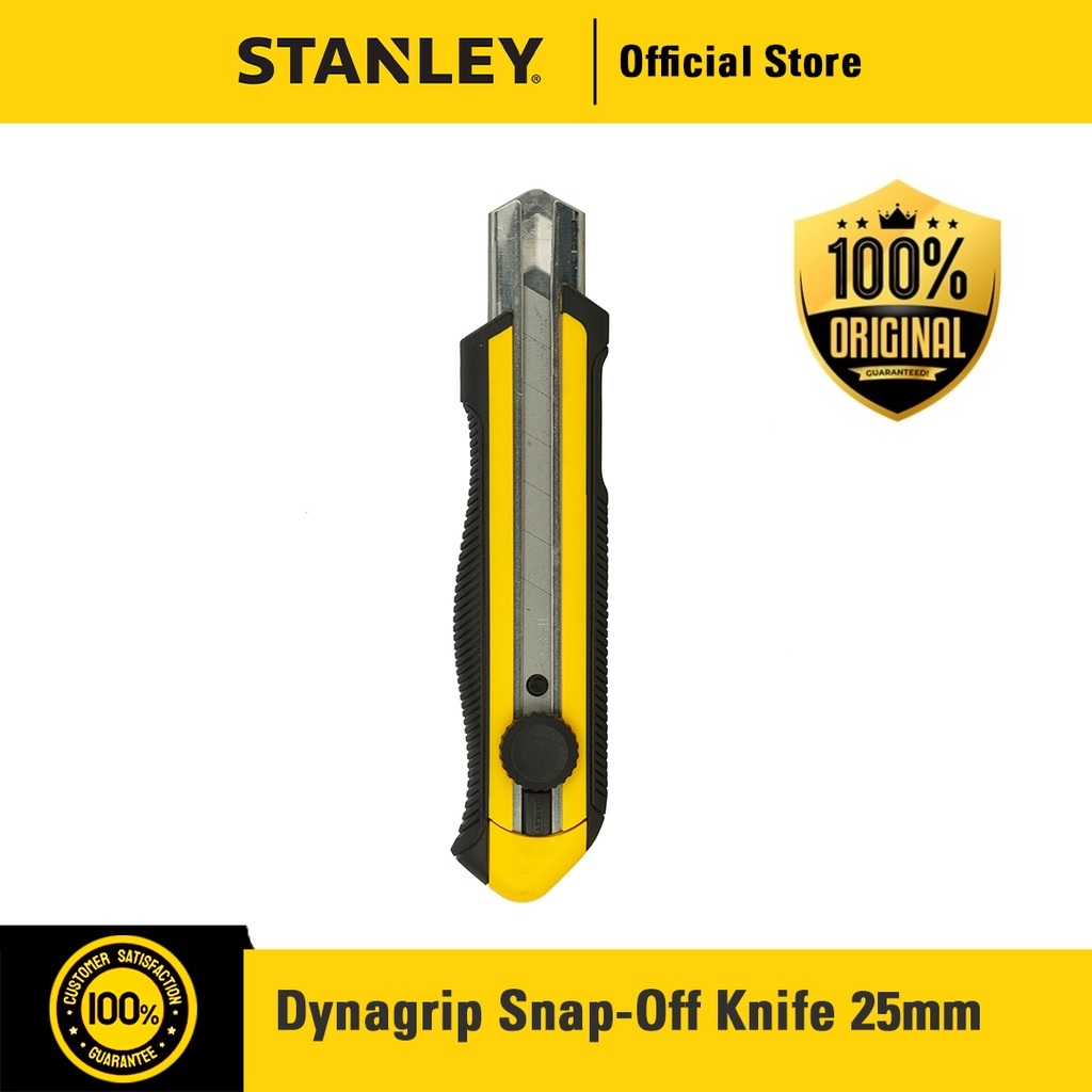 Stanley STHT10425-8 Dynagrip Snap-Off Knife 25mm (Black) | Shopee ...