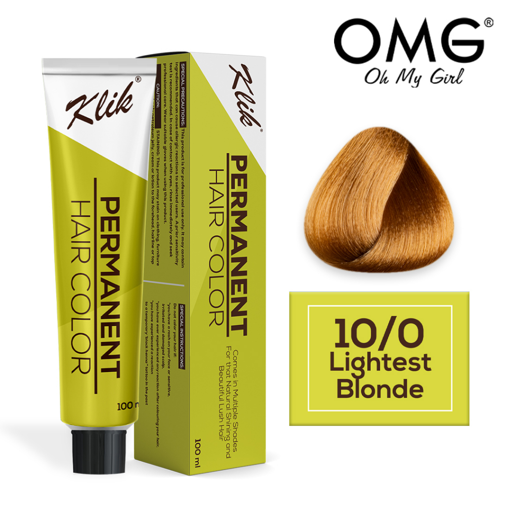 KLIK Permanent Hair Color 100ml | Shopee Philippines