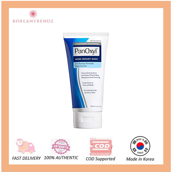 Panoxyl Antimicrobial Acne Creamy Wash 4 Benzoyl Peroxide 6 Oz