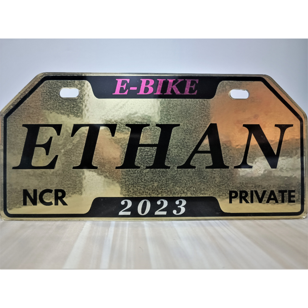 Customized E-Bike/E-Trike Plate Acrylic Glass 3mm | Shopee Philippines