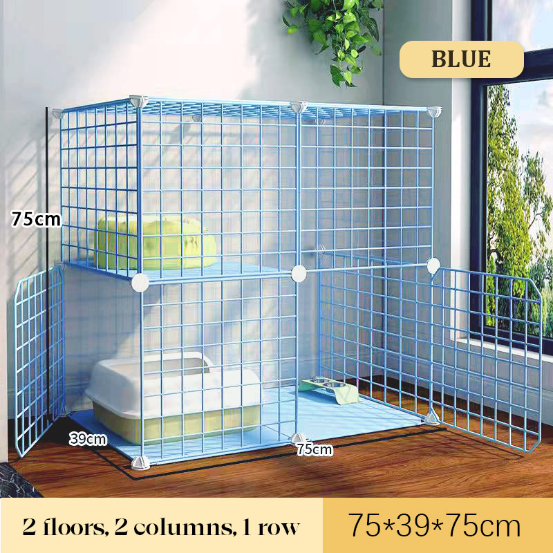 75*39*73cm cat cage stackable pet cage wardrobe free assembly cat cage ...
