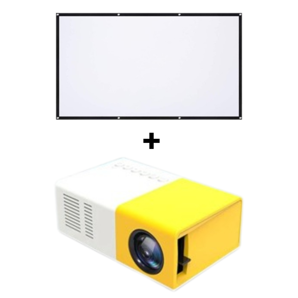 Monoz Projector Y300 Mini Portable Projector HD 1080P LED Laptop Phone ...