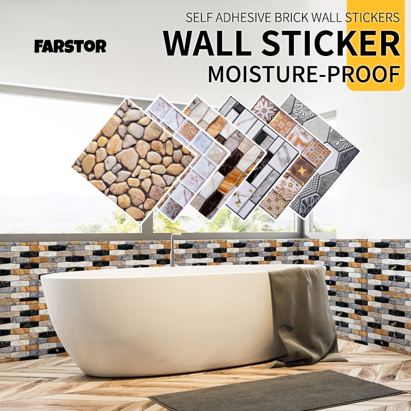 Retro Style 3D Wallpaper self Adhesive Hollow Blocks Wall Bricks Foam ...