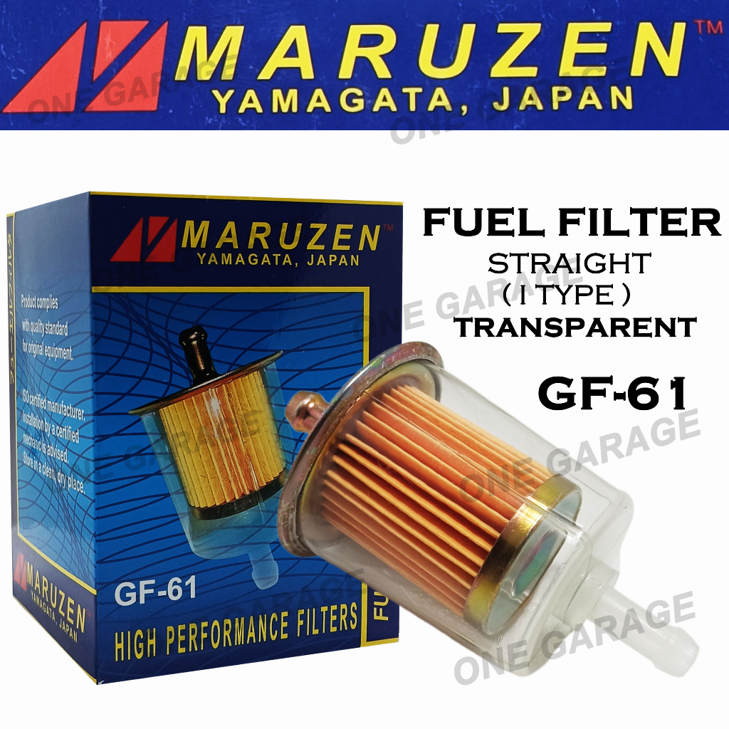 Fuel Filter Part No. GF-61 STRAIGHT I TYPE TRANSPARENT | Shopee Philippines