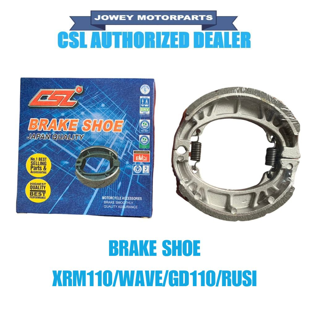 CSL Brake Shoe Drum Rear For XRM110 / WAVE / GD110 / RUSI Motorcycle ...