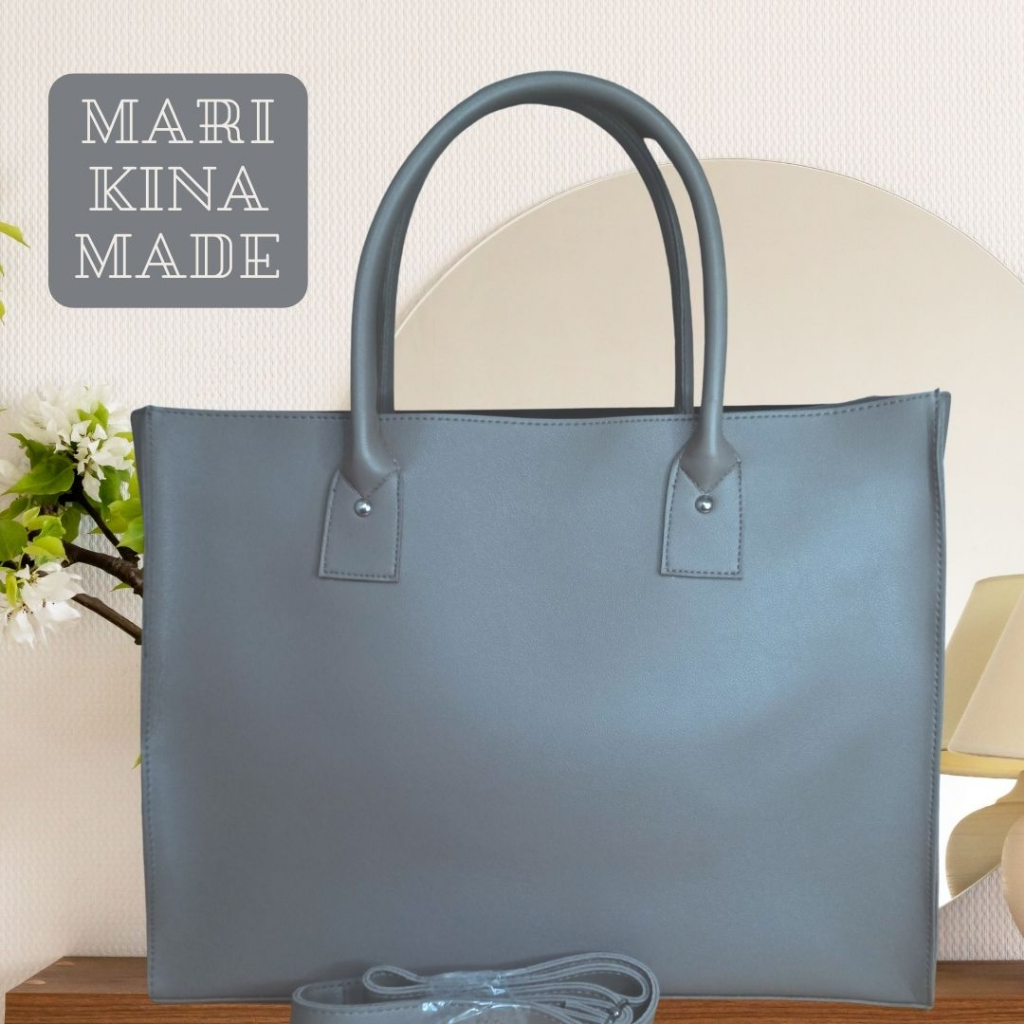 MARIKINA MADE BAG LAPTOP SQUARE BAG Leather & Canvas ToteBag Teachers ...