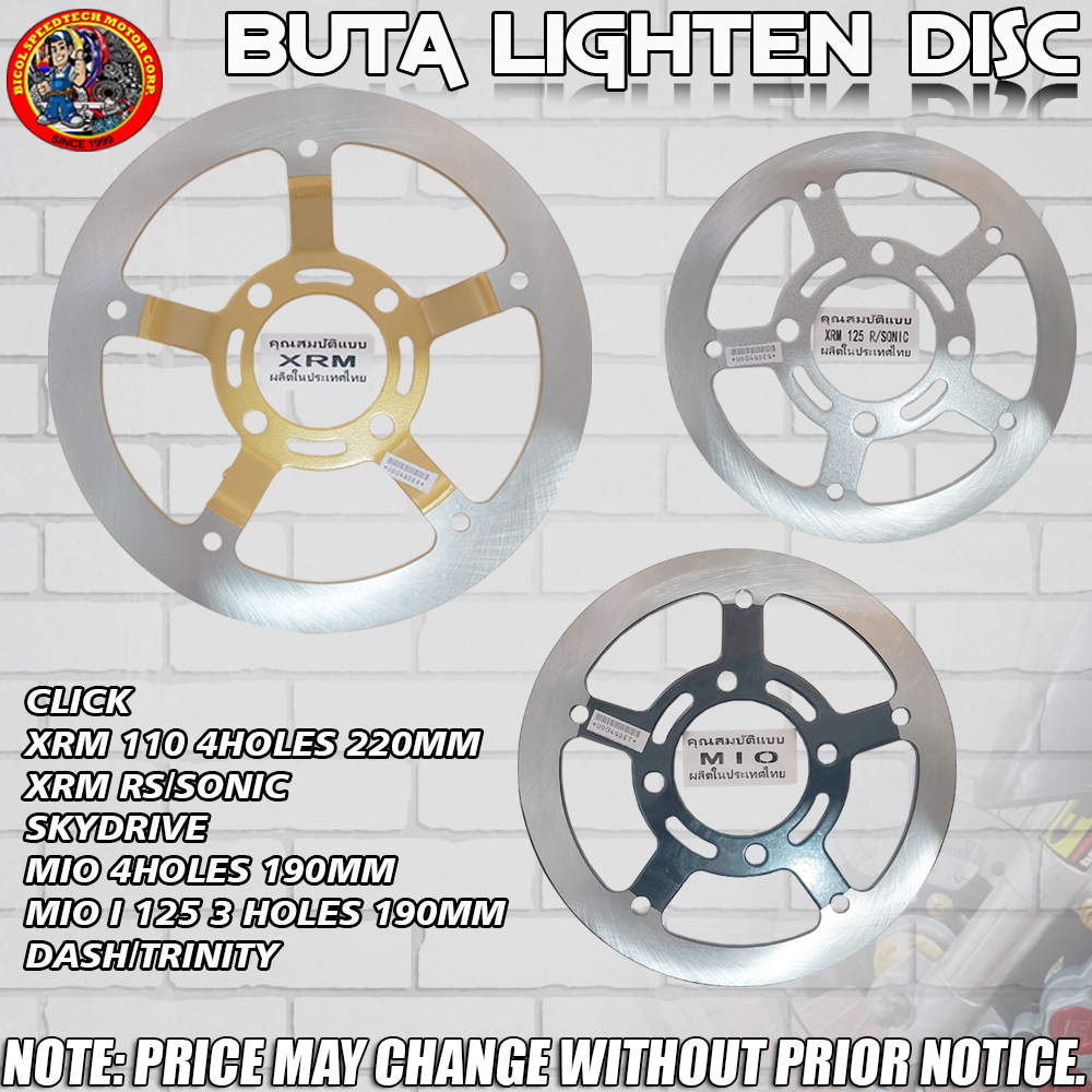 BUTA FRONT LIGHTEN DISC CLICK XRM MIO SMASH DASH TRINITY M3 (UD04QDE ...