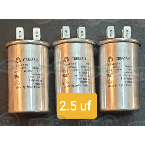 Capacitors CBB65A-1/Aluminum- Round Single /OEM Brand Original from 2.5 ...