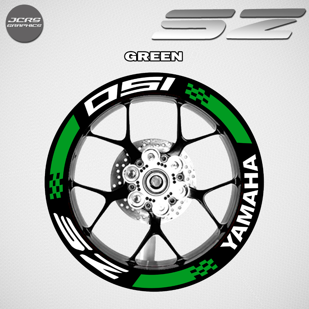 Cutout Motorcycle Mags Decal for Yamaha SZ FZ 150 - Rim Sticker for ...