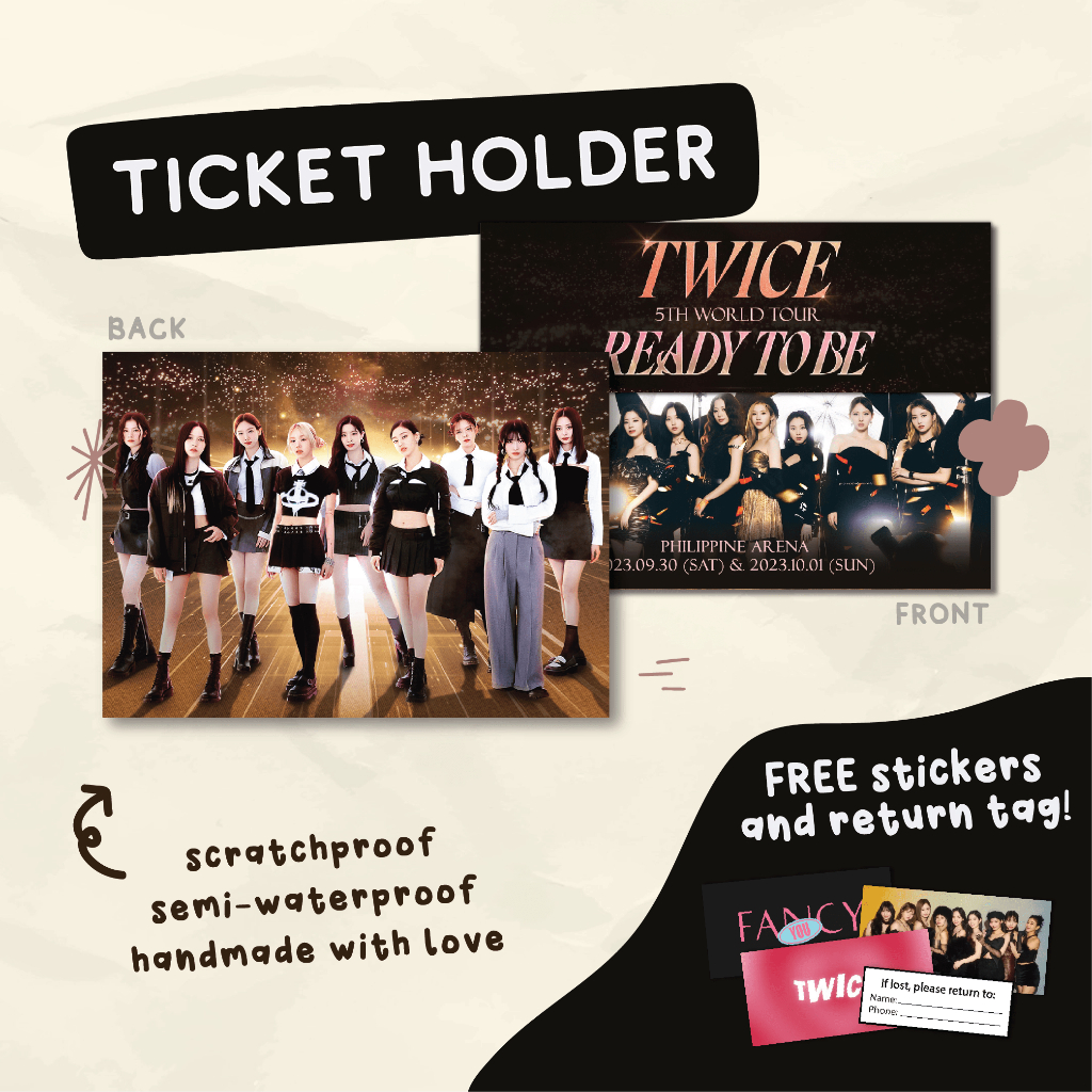 SCRATCHPROOF Twice Ready to Be in Bulacan Ticket Holder | Shopee ...