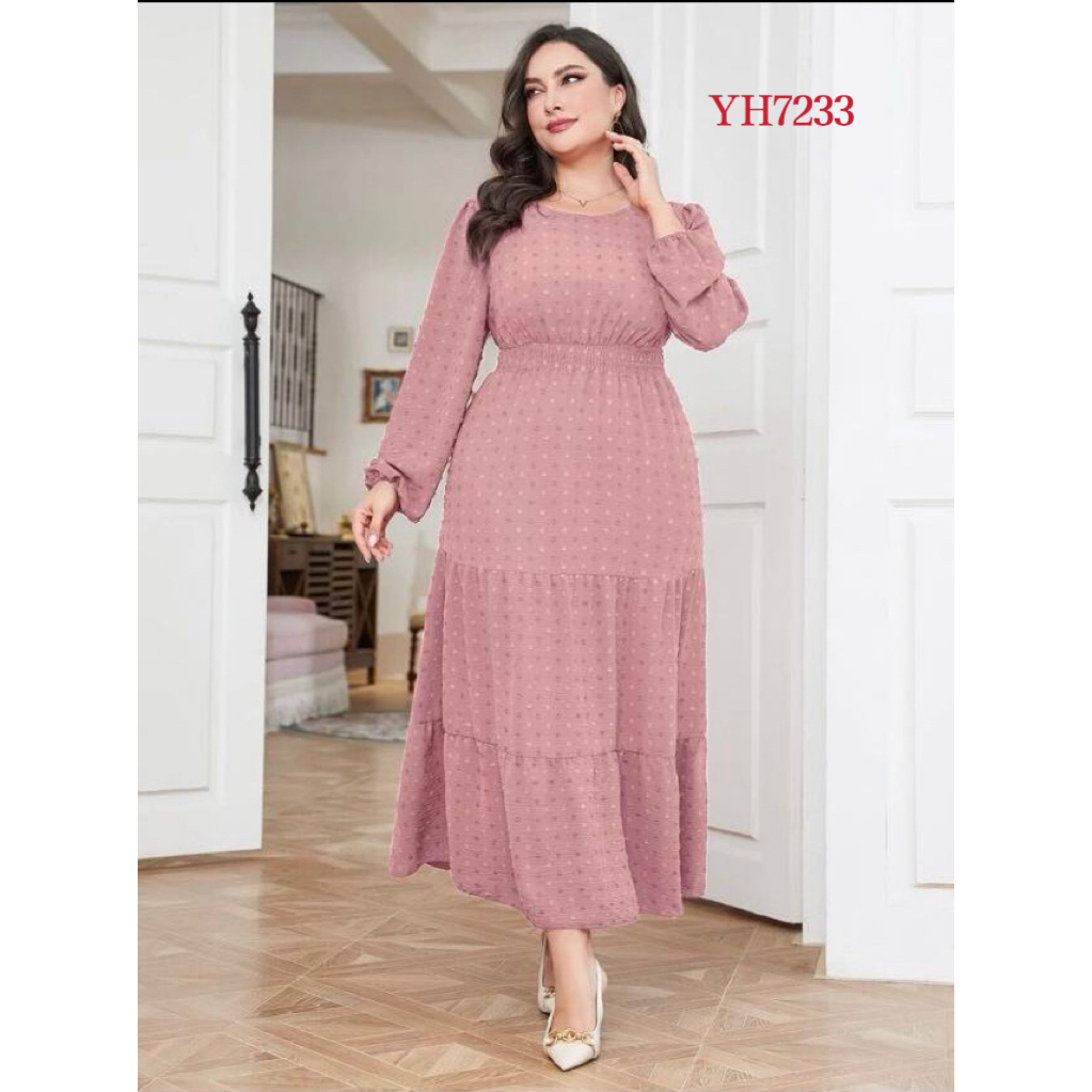 Adc Fashion #7233 plus size floral maxi dress fit xl | Shopee Philippines