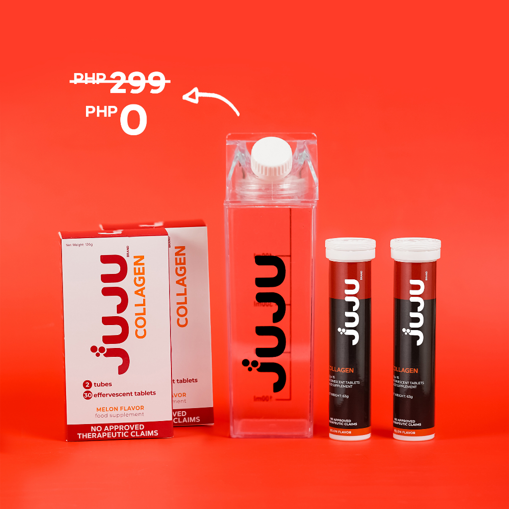 JUJU Collagen Melon Flavor - (60 Tablets) The Effervescent Secret for ...